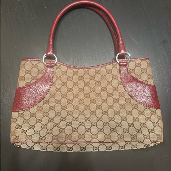 Gucci | Bags | Gucci Red Monogram Canvas Tote Bag | Poshmark